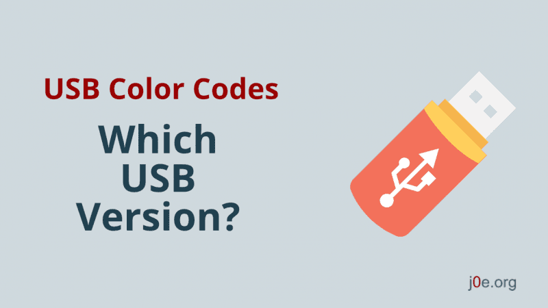 USB color codes - Which USB version by color?