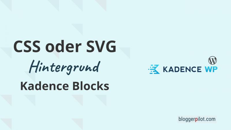 Nutze stylischen CSS oder SVG Hintergrund direkt im WordPress-Editor