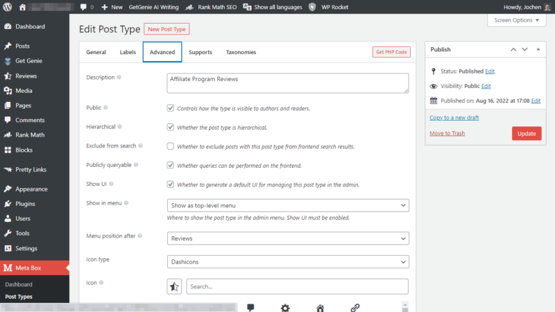 Besten WordPress Custom Post Type und Custom Field Plugins