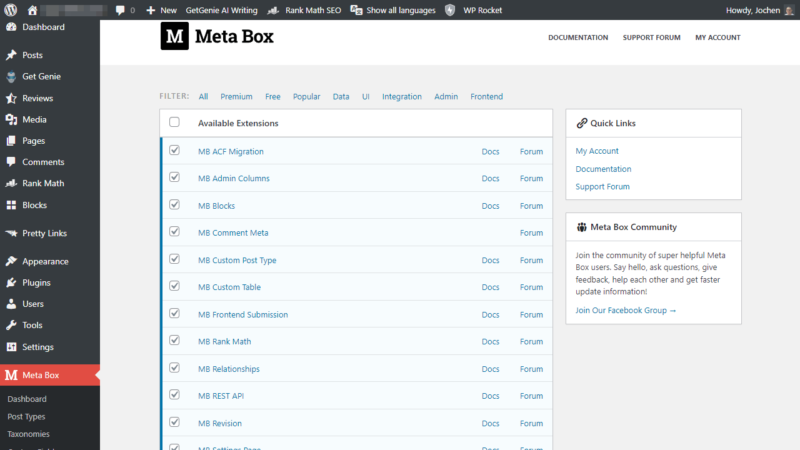 Besten WordPress Custom Post Type und Custom Field Plugins