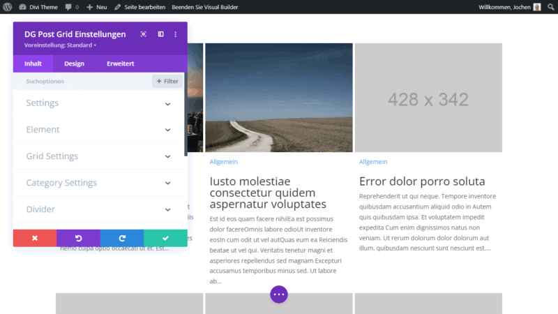 Wie du ein Grid mit Divigrid erstellst - Mein Divi Guide
